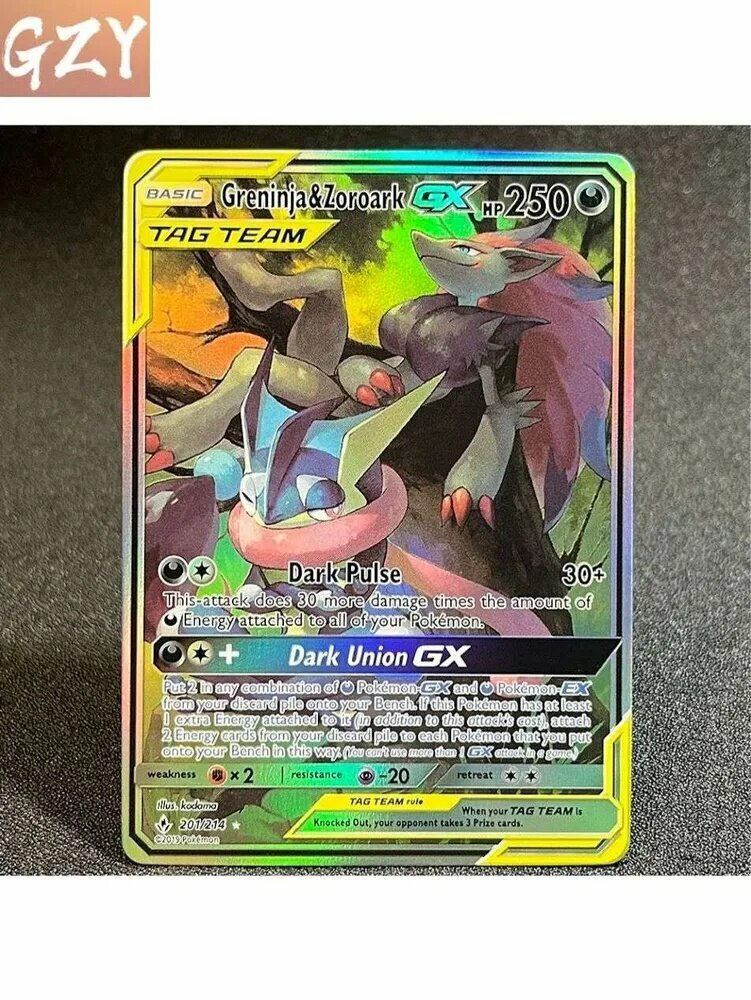 Pokemon TCG набор Gardevoir ex Gengar&Mimikyu-GX Greninja ex коллекционные карты с протектором для игр