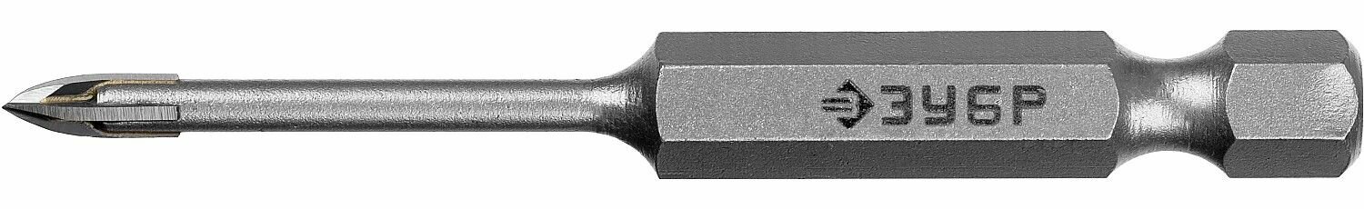 Сверло по стеклу и кафелю ЗУБР, 3 мм, 4х кромка, HEX 1/4 29845-03_z01