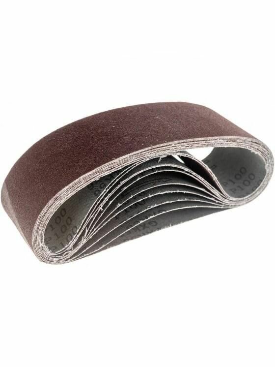 Лента абразивная бесконечная, P 100, 75 х 533 мм, 10 шт Matrix 74237