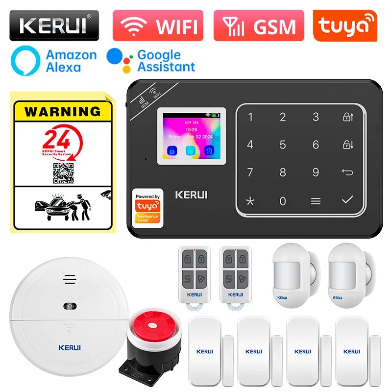 Сигнализация KERUI W181 для дома с Wi-Fi, GSM, KIT 11