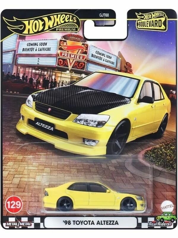 Машинка Hot Wheels BOULEVARD в масштабе 1:64 - 98 TOYOTA ALTEZZA (Желтый)