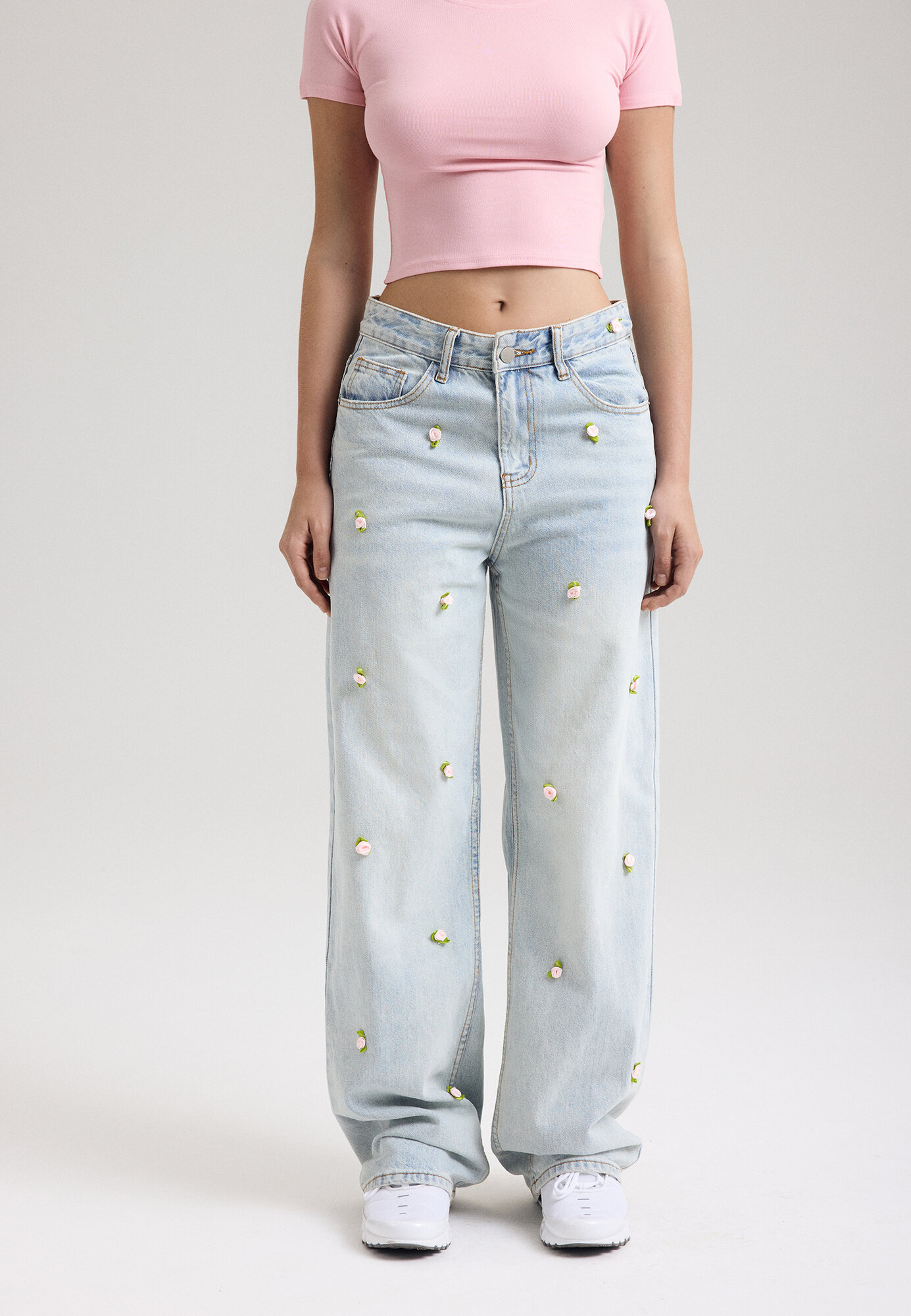 Джинсы багги 