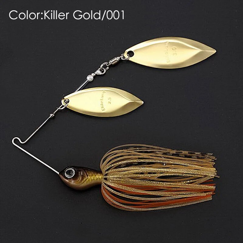 ELITELURE CFS 10 г/14 г двойной металлический лист спиннинговая приманка ложка приманка для плавания воблеры спиннербейт снасть для ловли окуня щуки, DW Color 01, 14G