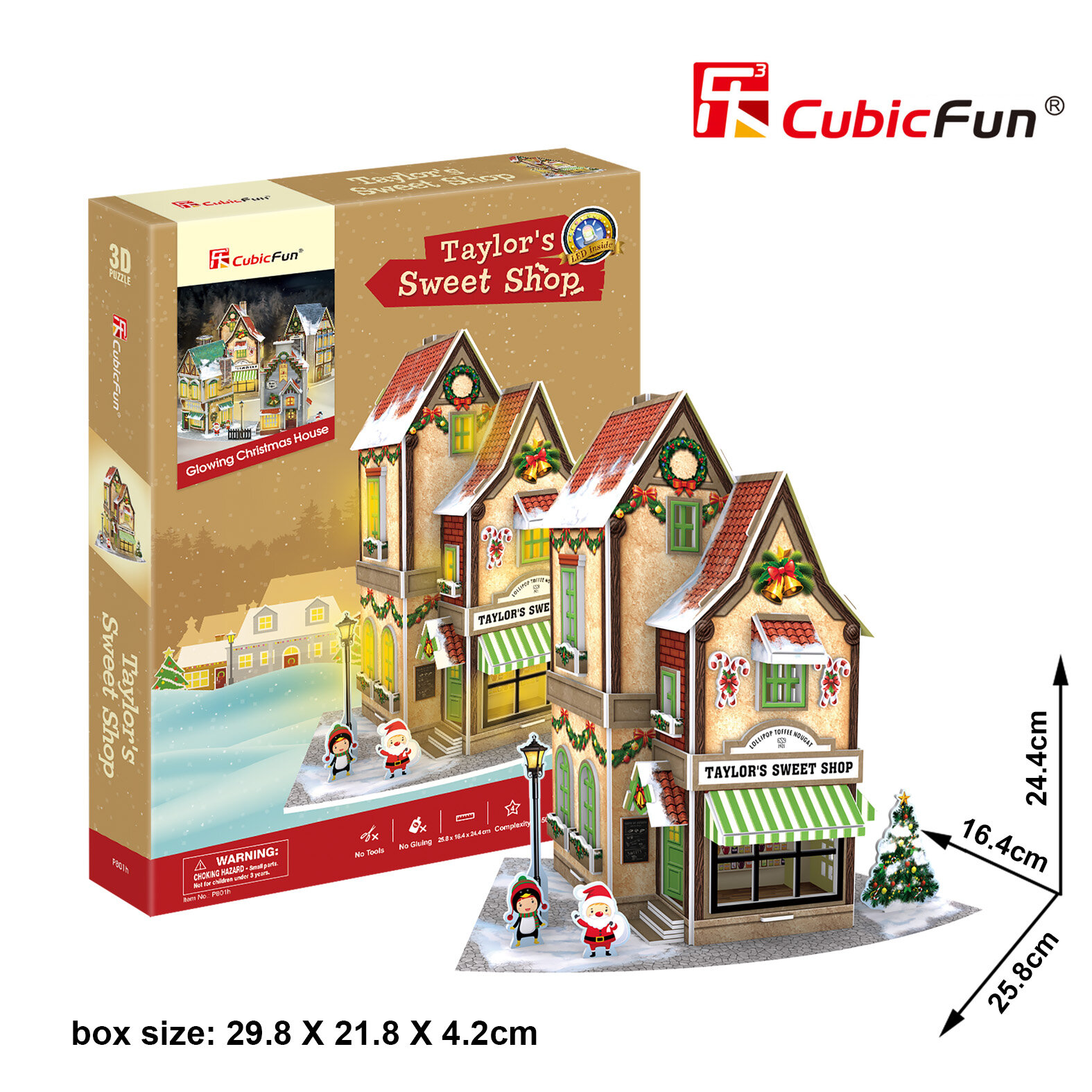 Пазл CubicFun Новогодний магазин сладостей 3D