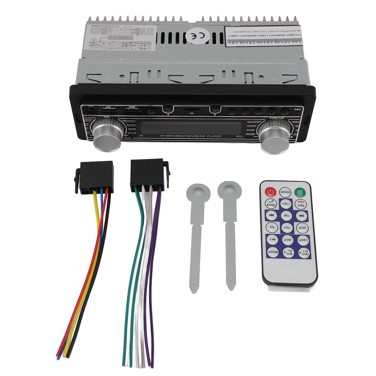 Car Stereo Receiver Kit Single Din Multimedia Digital FM Radio in Dash MP3 Player USB 12V Universal