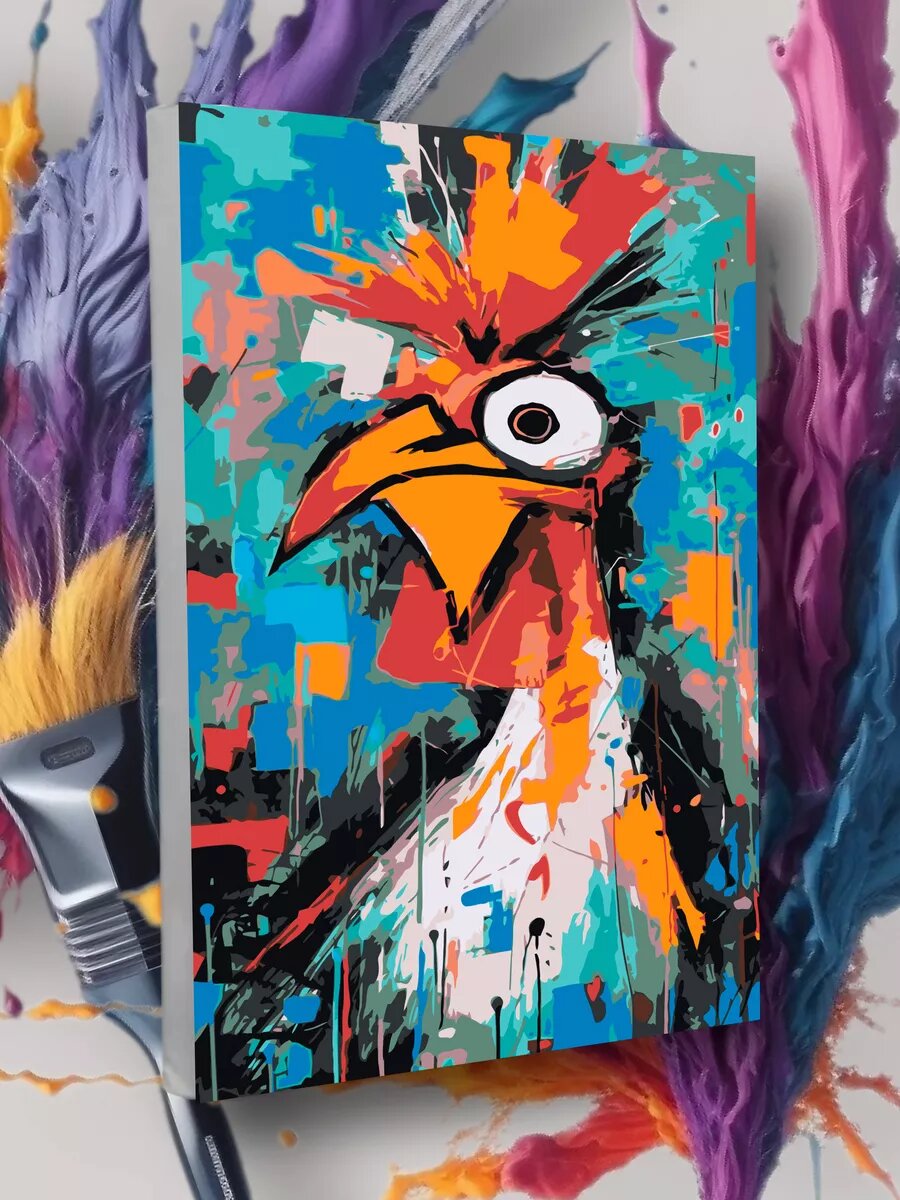 Картина по номерам Петух