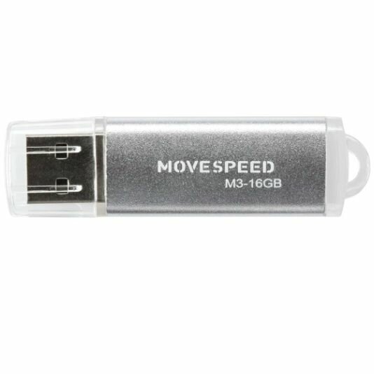 Память USB Flash 16 Гб Move Speed M3 (M3-16G) - колпачок, пластик, USB 2.0, чтение - 12 Мб/с