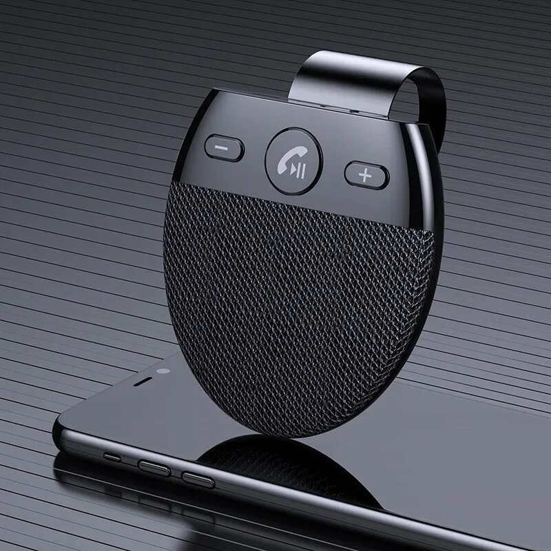 Беспроводной автомобильный Bluetooth V5.0 динамик громкой связи, автомобильный комплект громкой связи, Bluetooth динамик, солнцезащитный козырек, музыкальный плеер с микрофоном