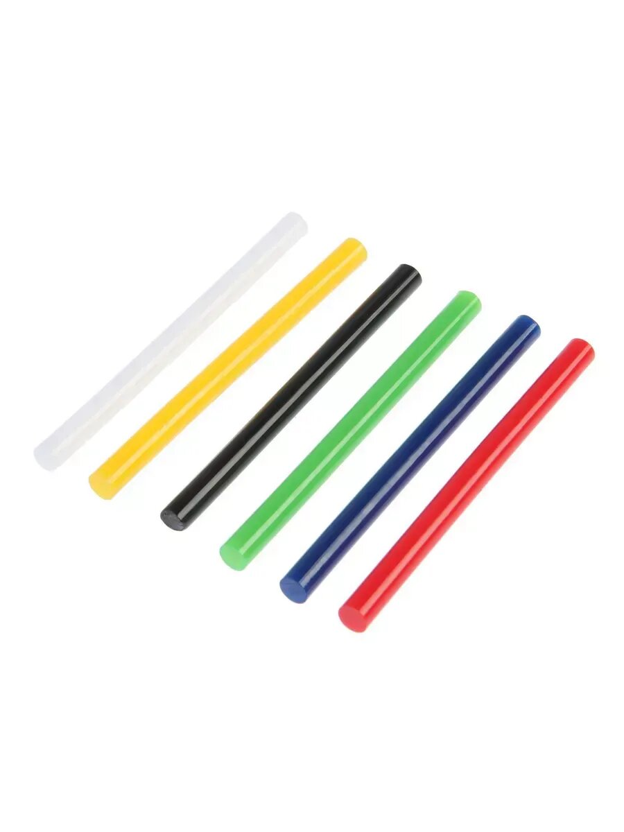 Клеевые стержни 7 мм разноцветные для творчества и ремонта