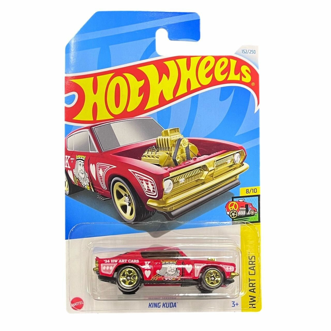 Hot Wheels Машинка металлическая масштаб 1:64 KING KUDA (Красный)