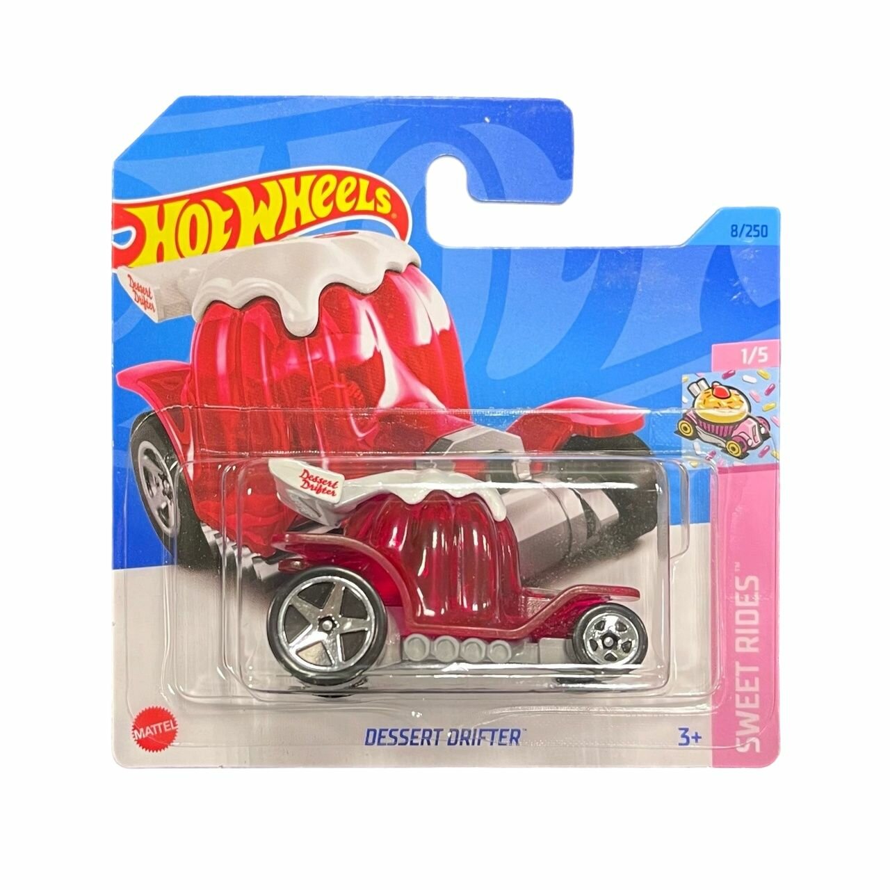 Машинка Hot Wheels металлическая в мини упаковке масштаб 1:64 DESSERT DRIFTER (Красный)