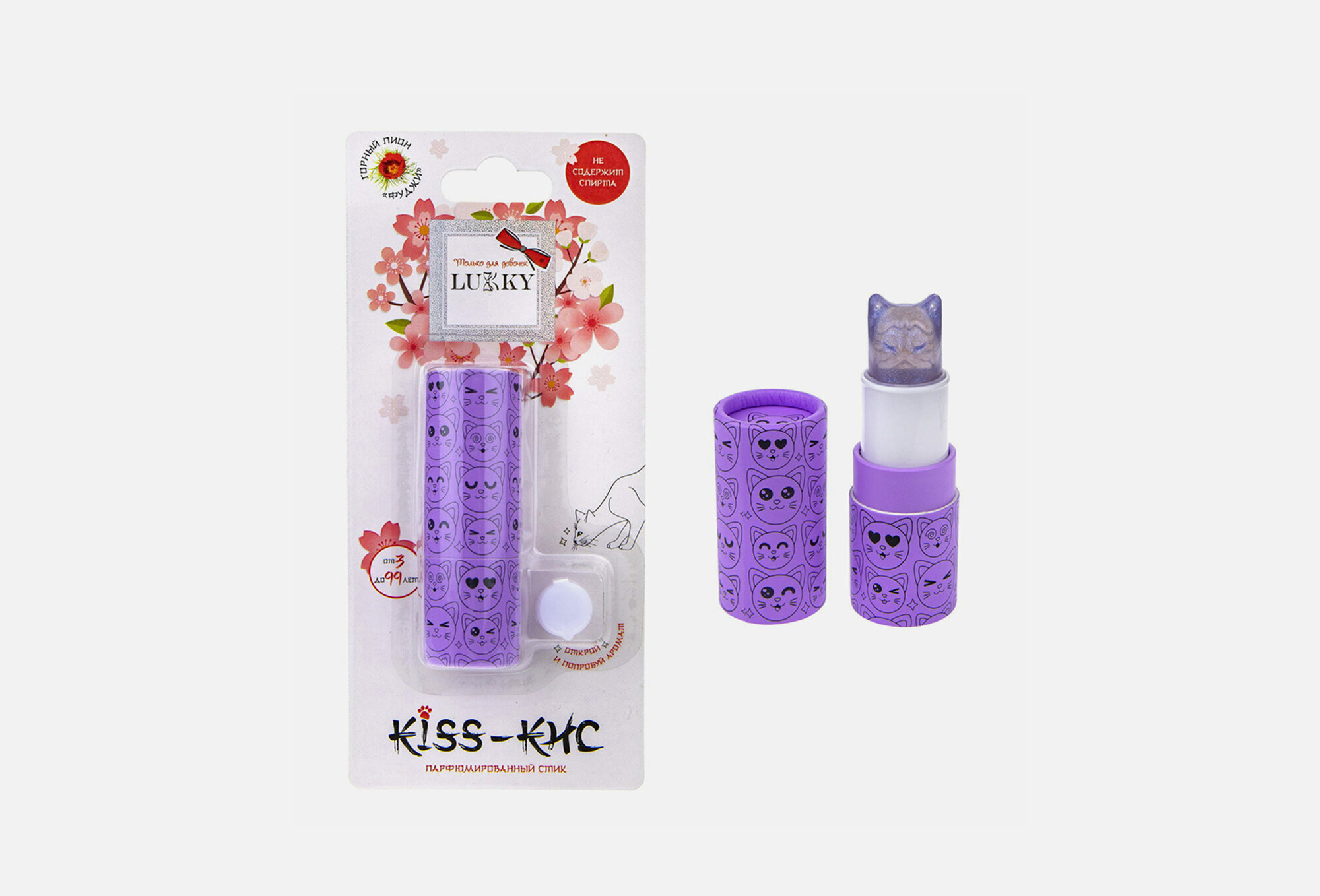 Стик парфюмированный LUKKY Stick Perfumed Kiss-Kitty Mountain Peony 5 г