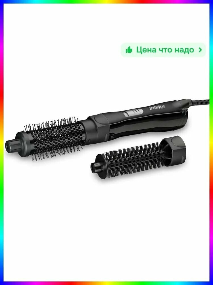 Фен для волос AS82E 800 Вт, скоростей 2, кол-во насадок 2, черный