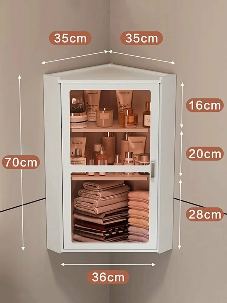 Шкаф навесной для ванной, 25х23х70 см