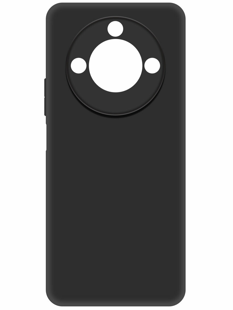 Чехол Krutoff "Soft Case", для Honor X9c Smart, силикон, чёрный