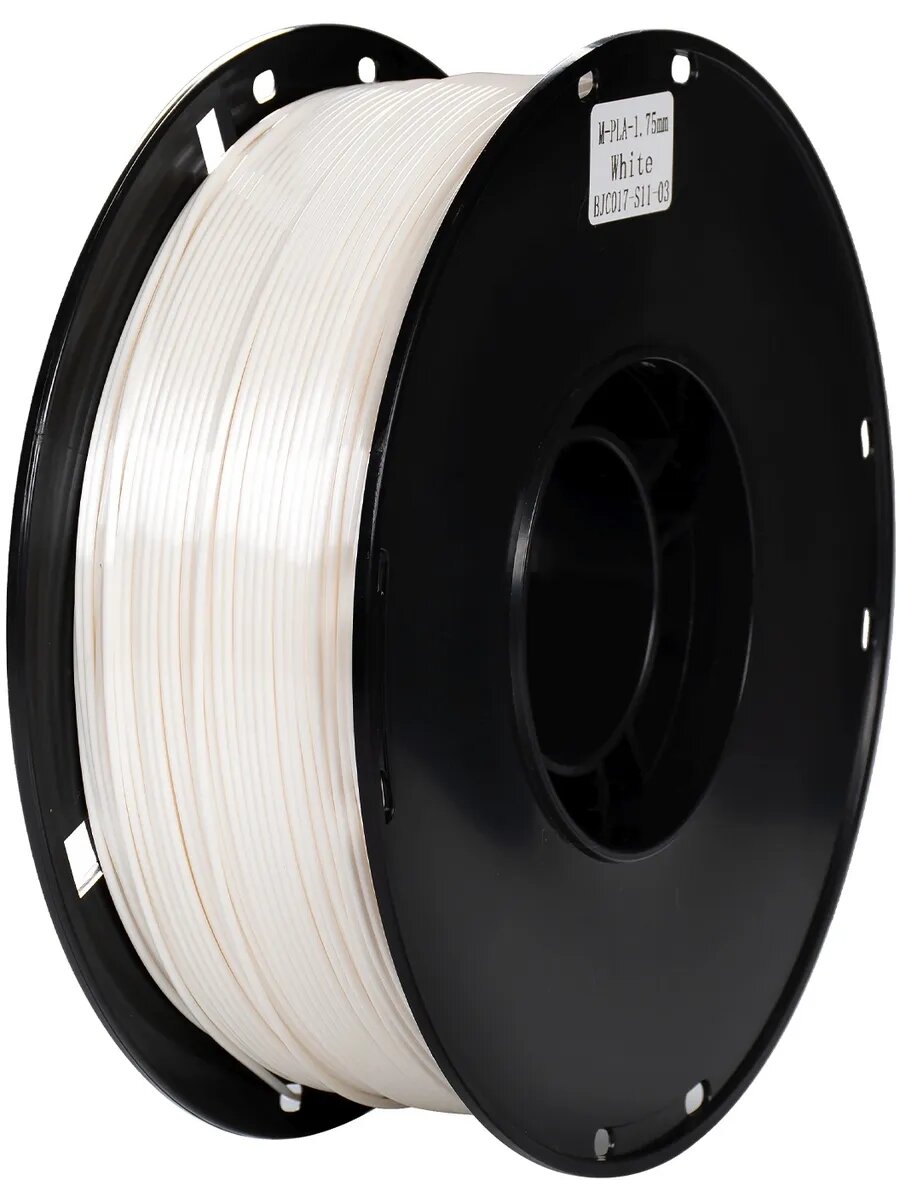 Пластик для принтера CS-3D-PLA-1KG-S-WHITE PLA SILK d1.75мм