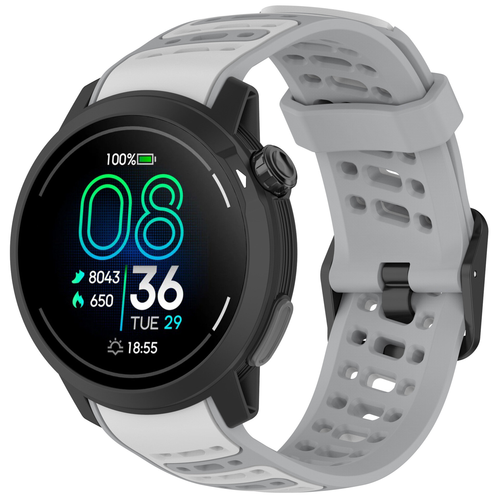 Ремешок COROS PACE Pro, серый, двухцветный, с отверстиями