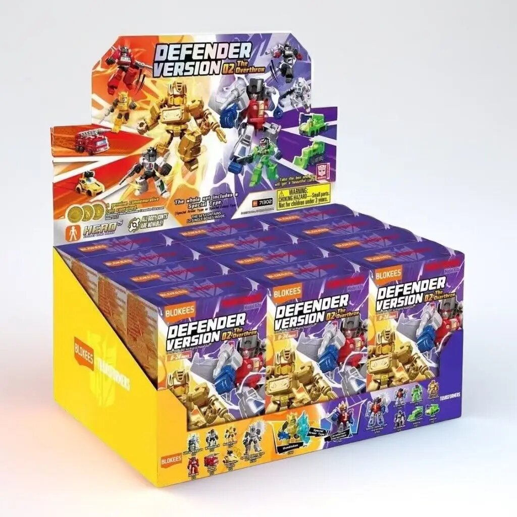 Hot Blokees Transformers Block Defender Версия Wave 2, A set of 12pcs, Унисекс