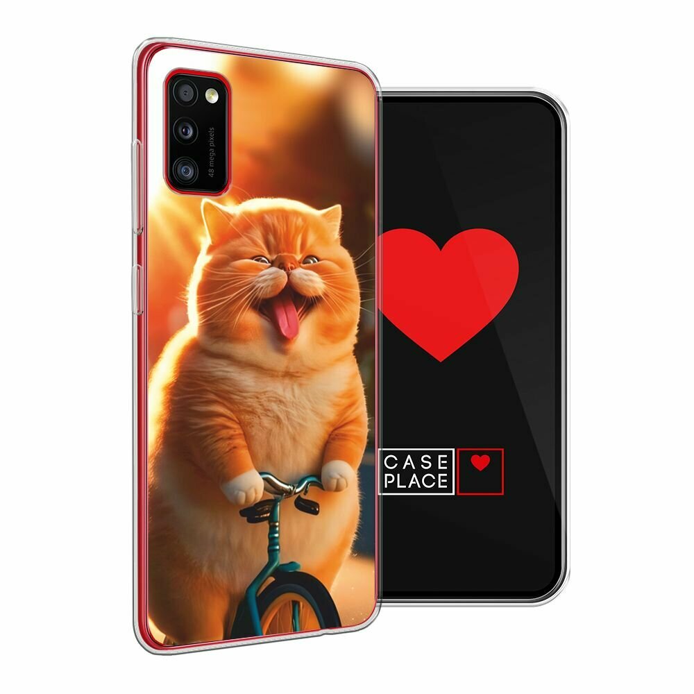 Чехол на Samsung Galaxy A41 / Самсунг Галакси А41 с принтом "Кот на велике" — фото 1