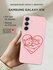 Чехол на Samsung Galaxy A16 / Самсунг А16 с принтом "Влюблённые котики рисунок 1...