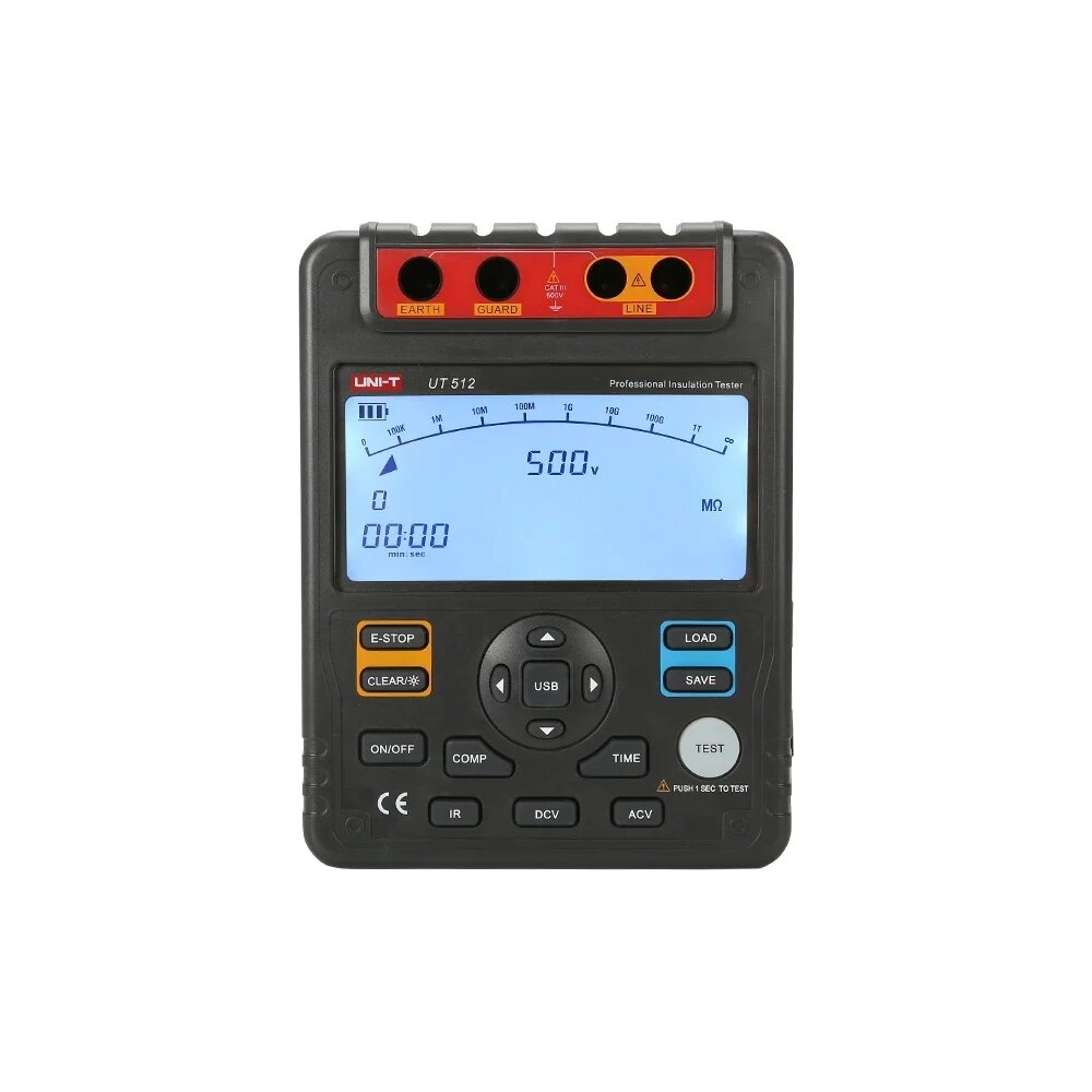 UNI-T UT512 Измеритель сопротивления изоляции цифровой, порт USB 00-00000189
