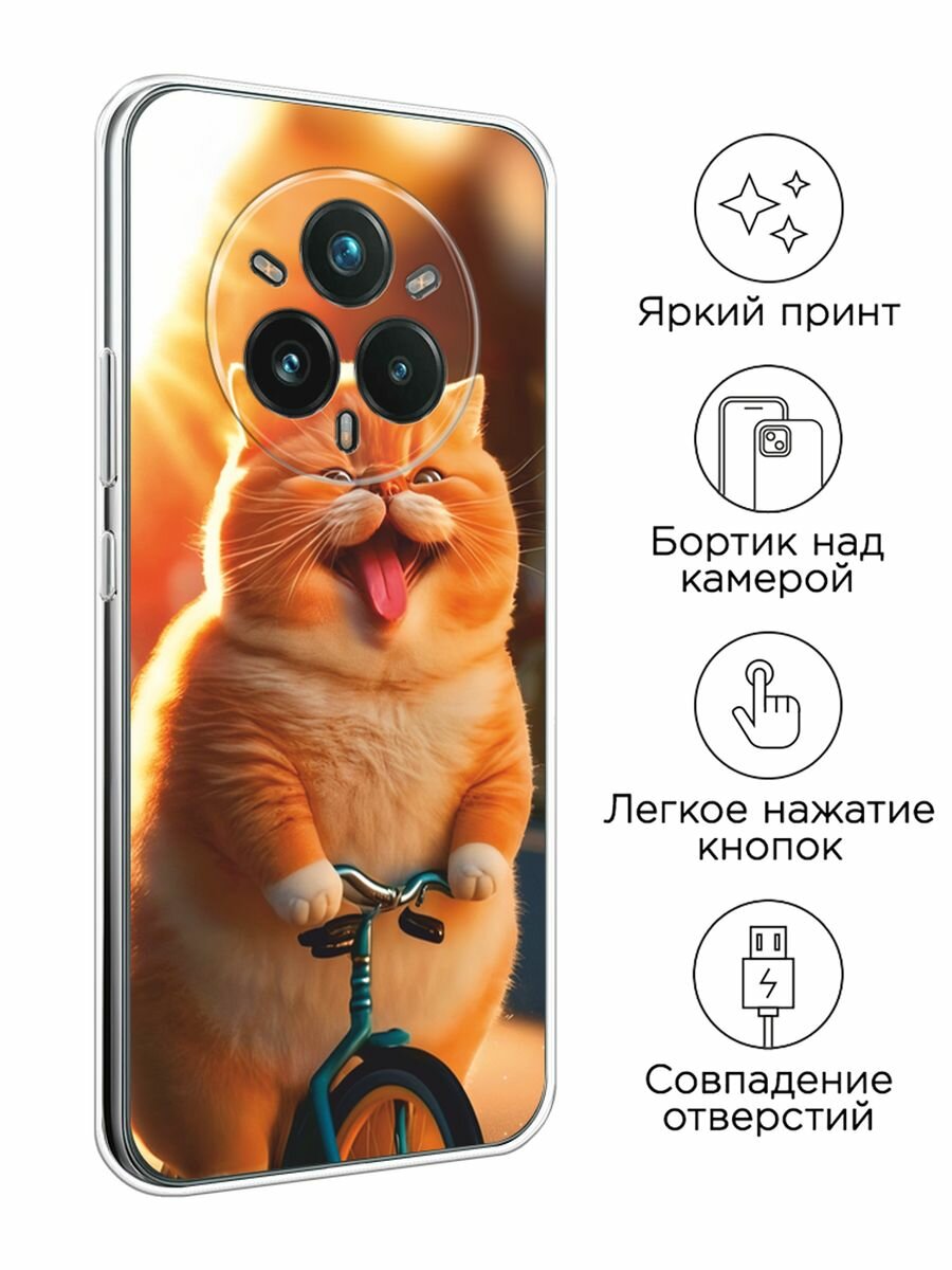 Чехол на Realme 14 Pro / Реалми 14 Про с принтом "Кот на велике" — фото 1