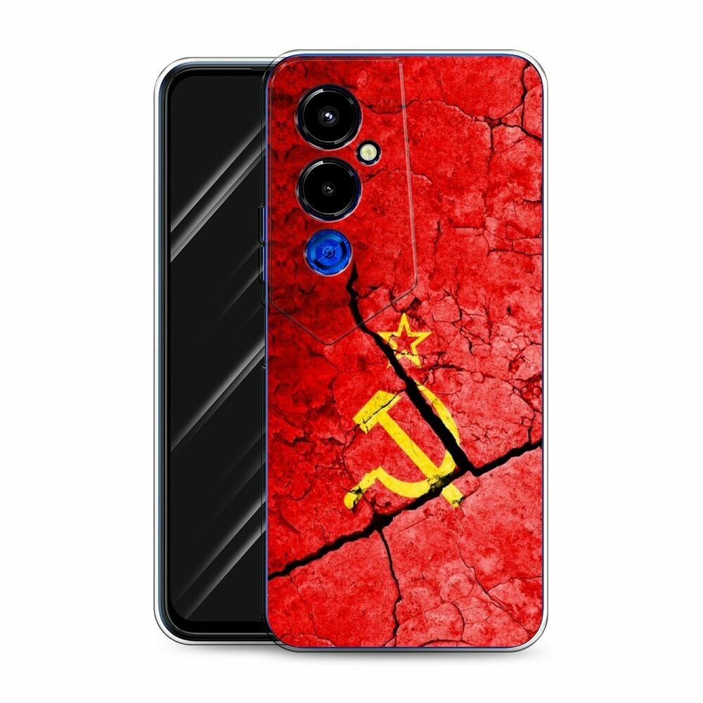 Чехол на Tecno Pova 4 pro / Техно Пова 4 Про с принтом "СССР" — фото 1
