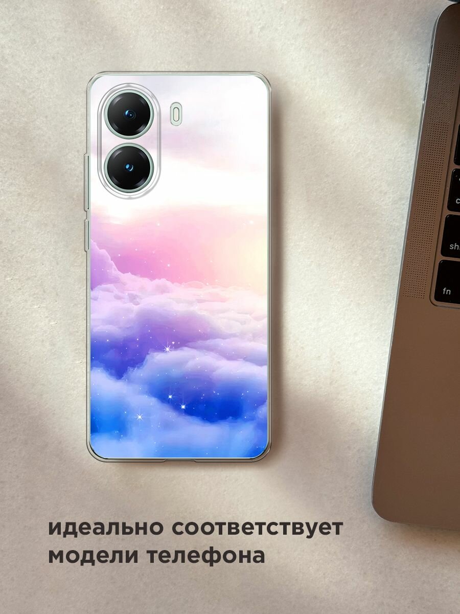 Силиконовый чехол на Poco X7 Pro / Поко X7 Про с принтом "Небеса" — фото 1