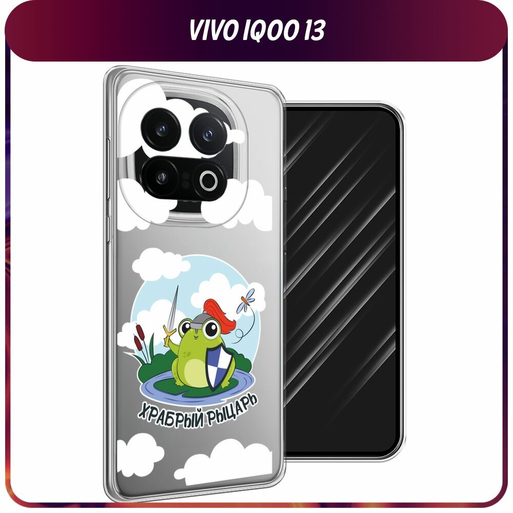 Чехол на Vivo iQOO 13 / Виво iQOO 13 с принтом Храбрый рыцарь, прозрачный