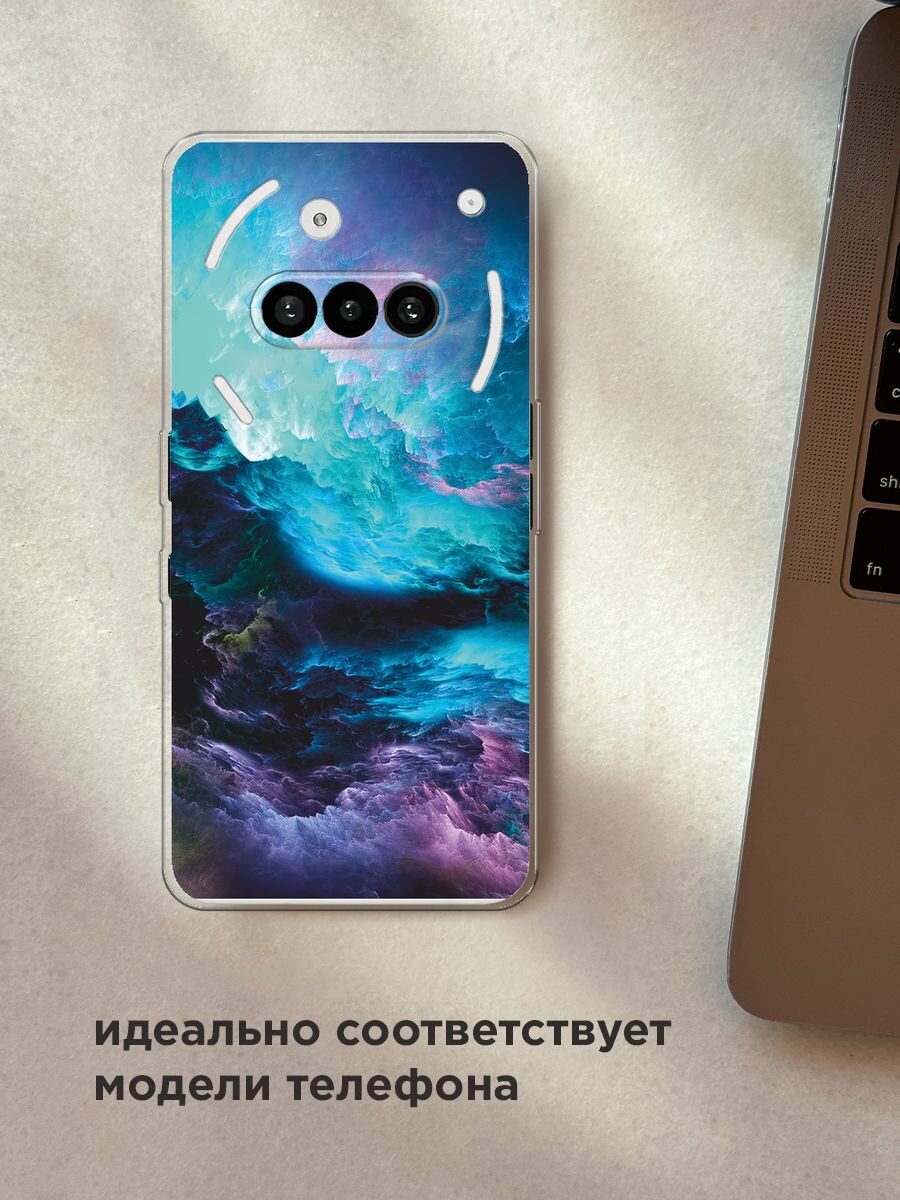 Чехол на Nothing Phone 3a / Нотинг Фон 3а с принтом "Бирюзовое небо" — фото 1