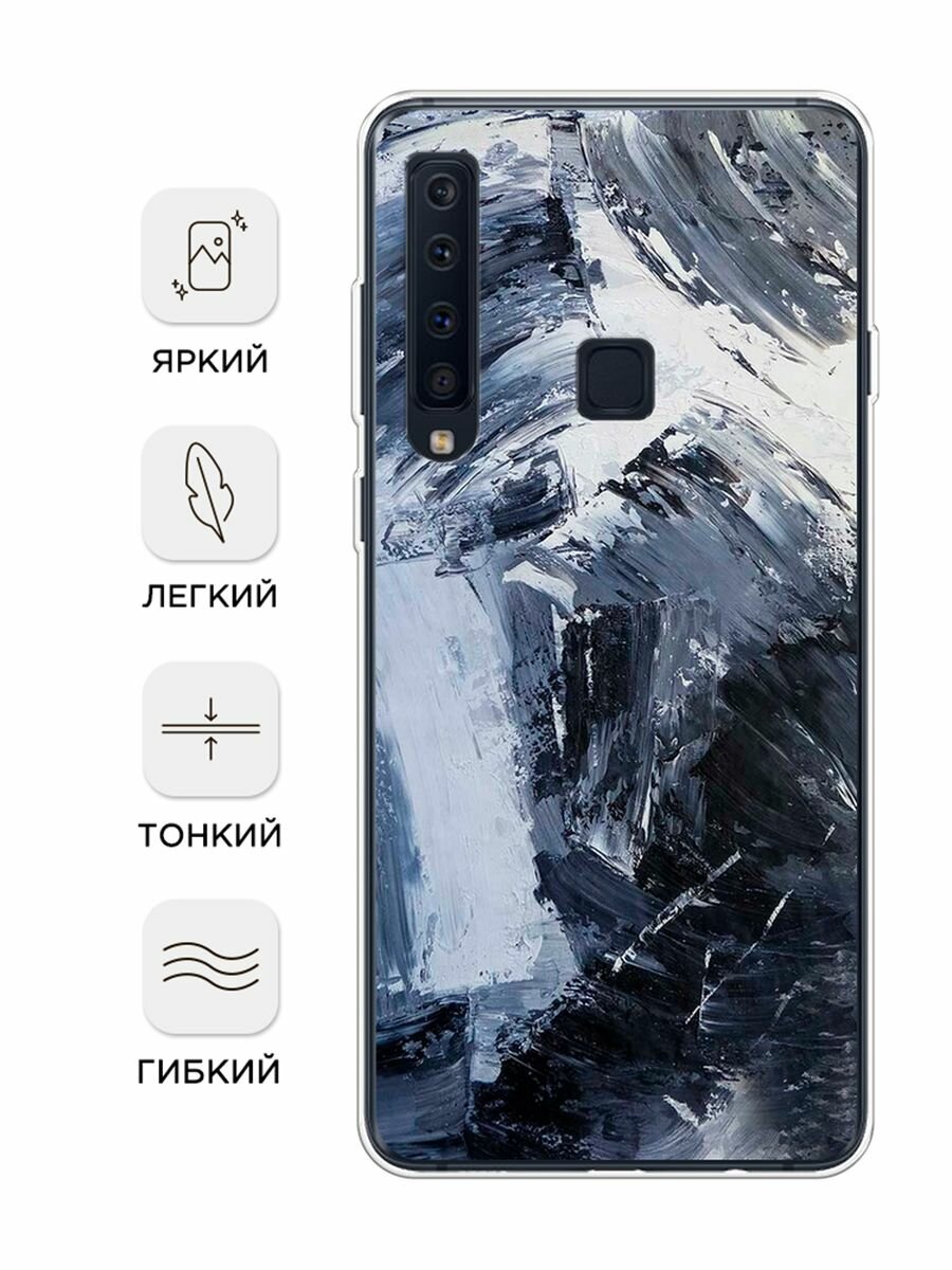Чехол на Samsung Galaxy A9 2018 / Самсунг Галакси А9 2018 с принтом "Абстракция живопись" — фото 1