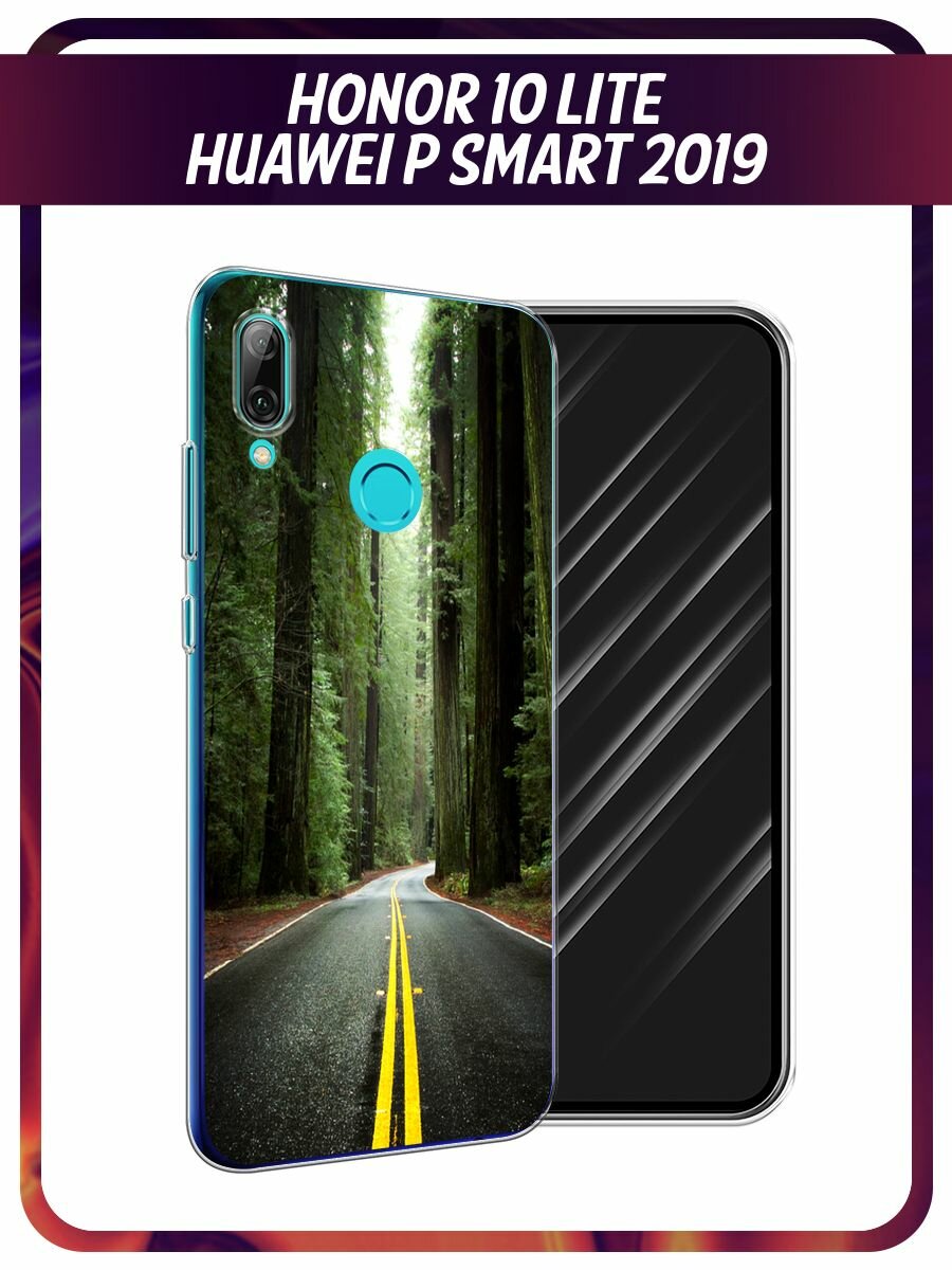Чехол на Huawei P Smart 2019/Honor 10 Lite / Хуавей П Смарт 2019 с принтом "Лес 17"