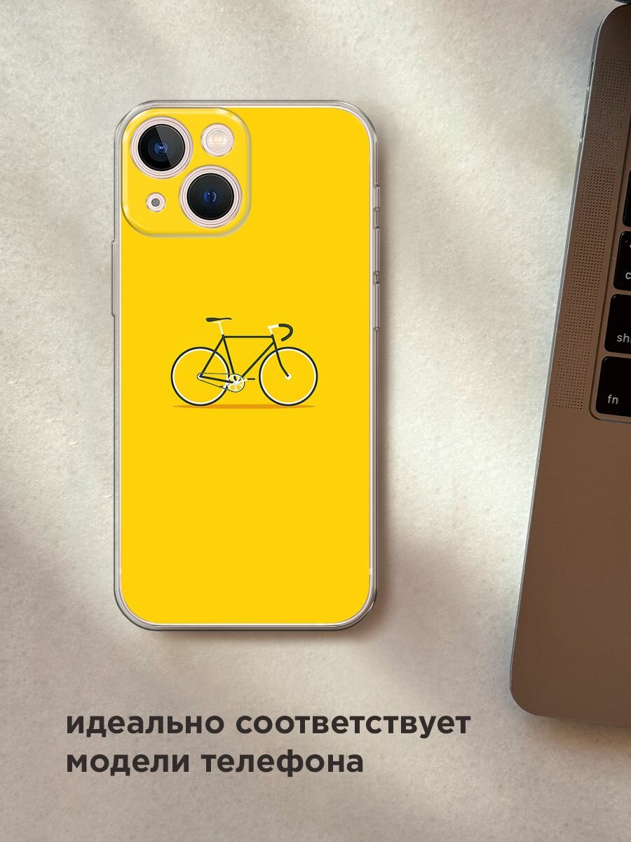 Чехол на Apple iPhone 13 mini / Айфон 13 мини с принтом "Хобби велосипед 1" — фото 1