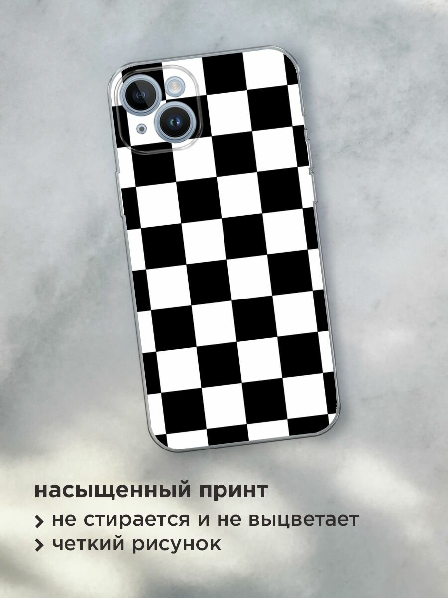Чехол на Apple iPhone 14 / Айфон 14 с принтом "Шахматная доска" — фото 1
