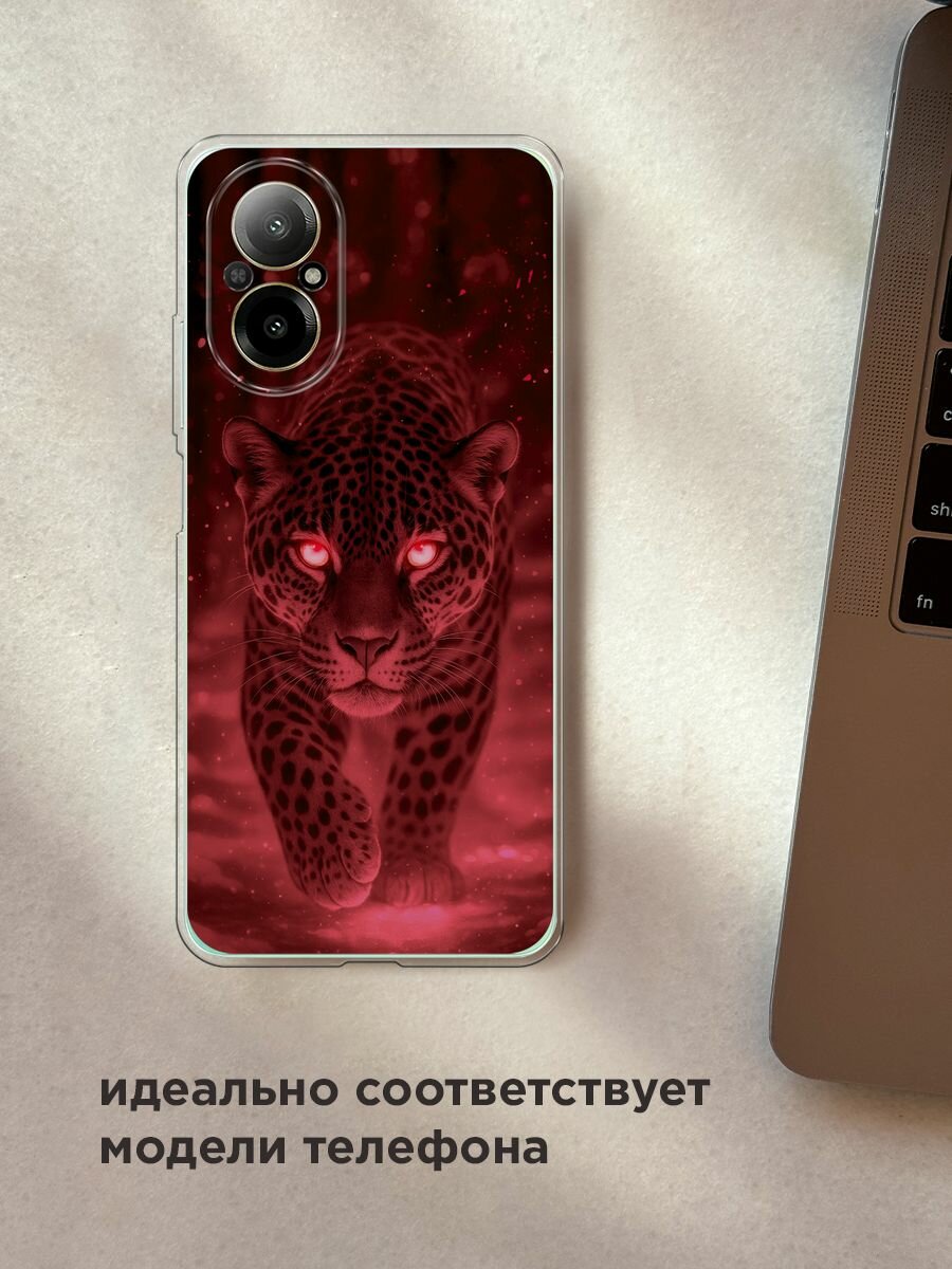 Чехол на Realme C67 4G / Реалми C67 4G с принтом "Магический леопард" — фото 1