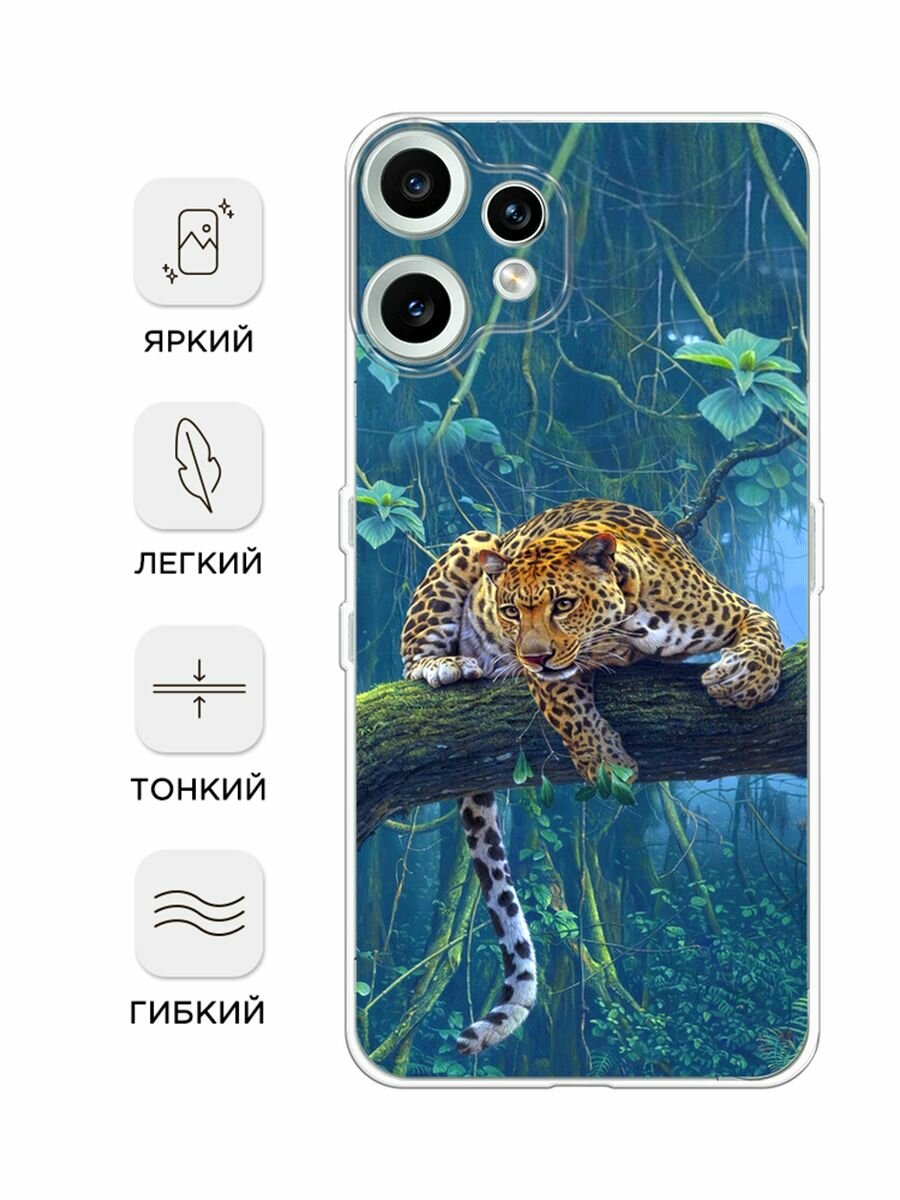 Чехол на CMF Phone 2 Pro / CMF Фон 2 Про с принтом "Леопард охотник" — фото 1