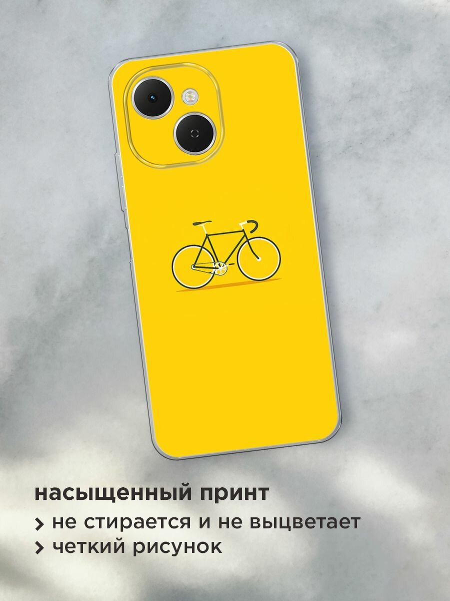 Чехол на Tecno Spark 40C / Текно Спарк 40C с принтом "Хобби велосипед 1" — фото 1