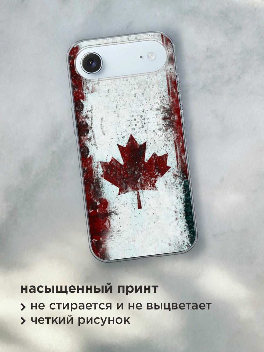 Силиконовый чехол на Apple iPhone Air / Айфон Айр с принтом "Канада" — фото 1