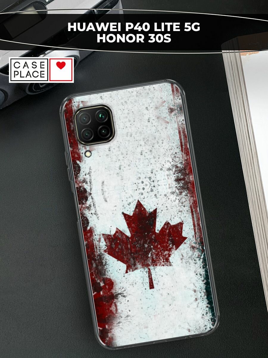 Чехол на Honor 30S Global/Huawei P40 Lite 5G/Nova 7 SE / Хонор 30S/Хуавей P40 Lite 5G/Нова 7 SE с принтом "Канада"
