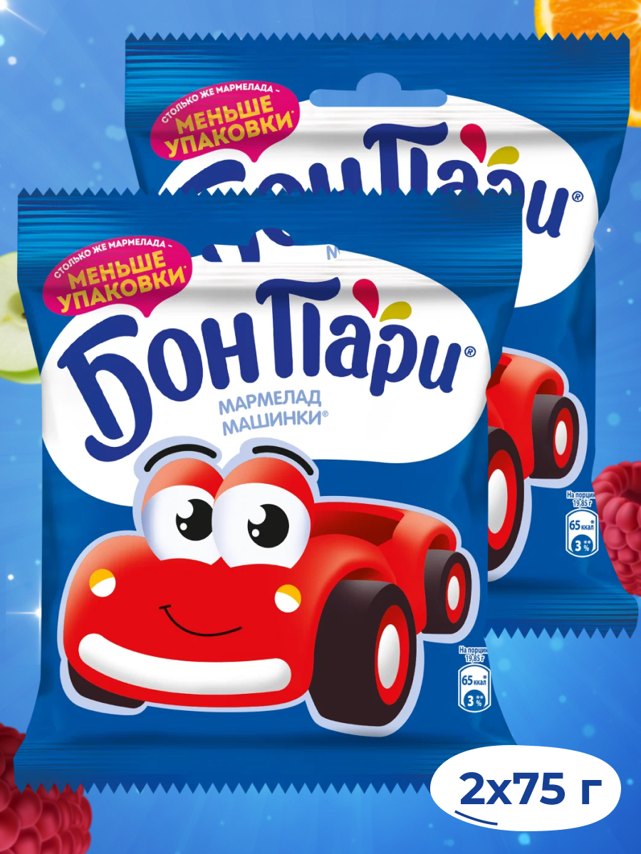 Мармелад Бонпари жевательный 2 шт по 75 г