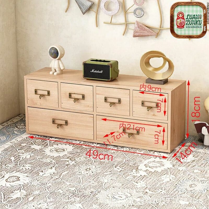 Деревянный настольный ящик для хранения ювелирных изделий, канцелярский винтажный шкаф для хранения