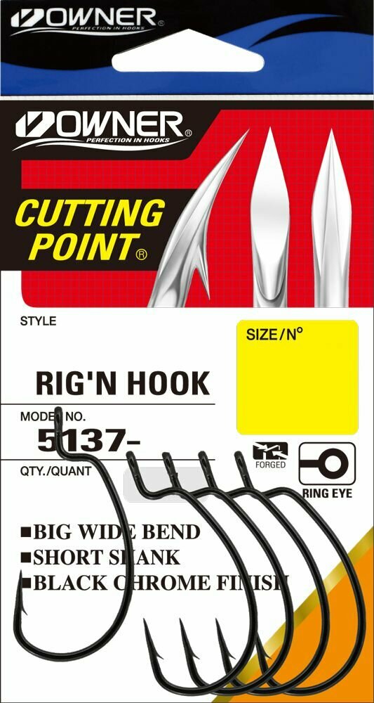 OWNER Крючок Rig'N Hook BC №4 6шт