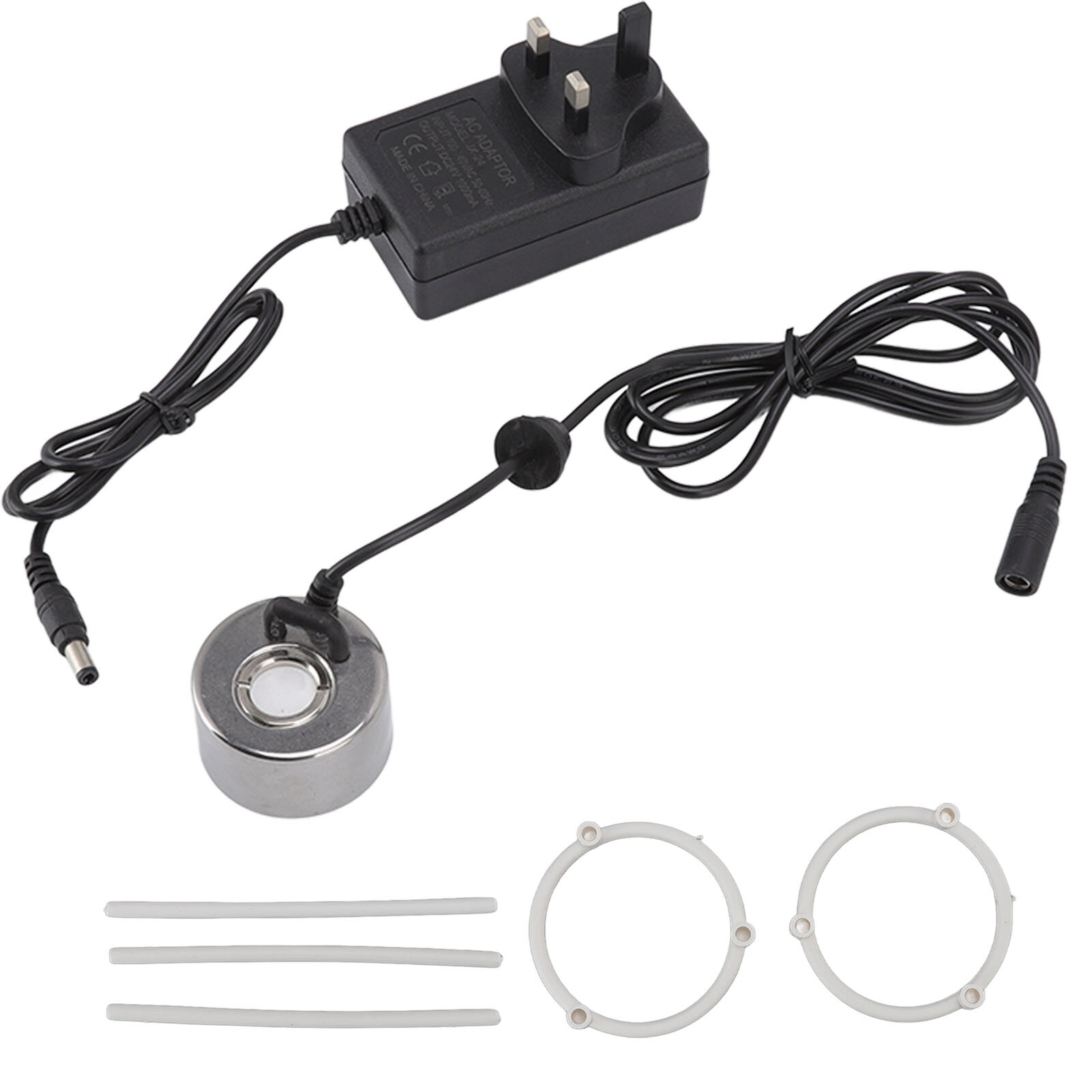 Создатель тумана Ультразвуковой генератор тумана для пруда из нержавеющей стали для скалистого аквариума Ваза для украшения бассейна с водой 110 240 В Британская вилка