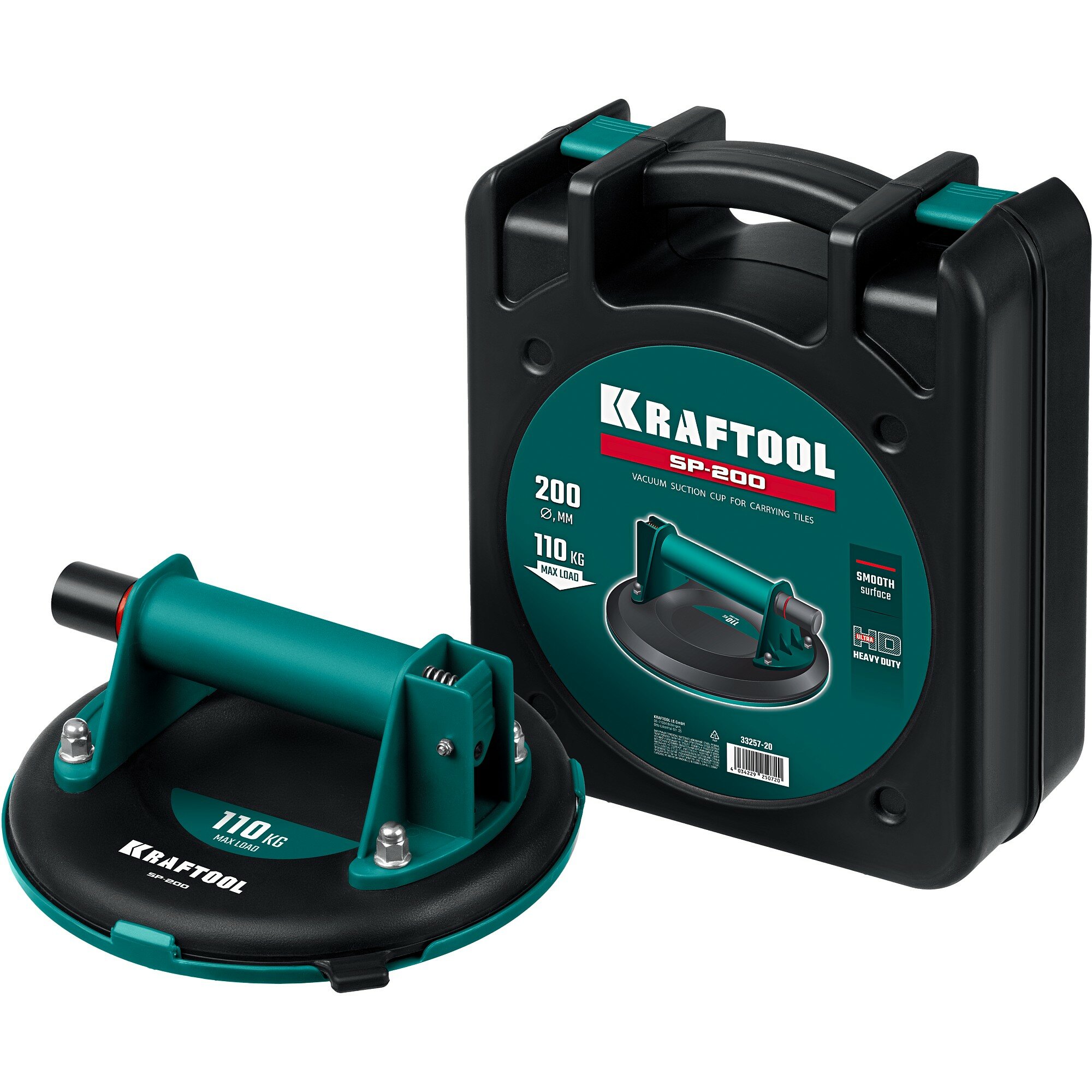KRAFTOOL SP-200 110 кг, 200 мм, вакуумная присоска (33257-20)