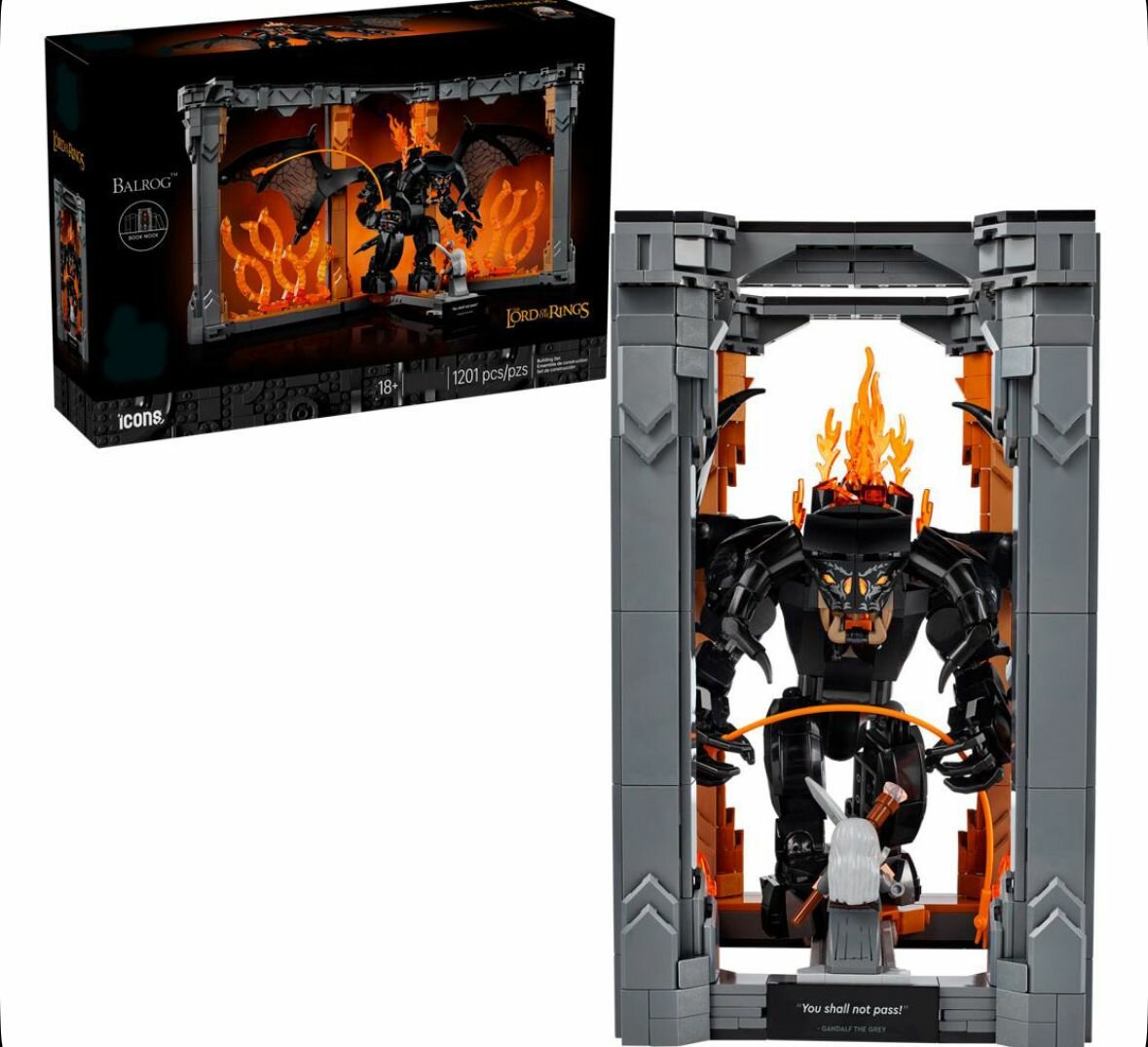 Конструктор Книжный уголок: Балрог Властелин колец 1201 деталей 16280
