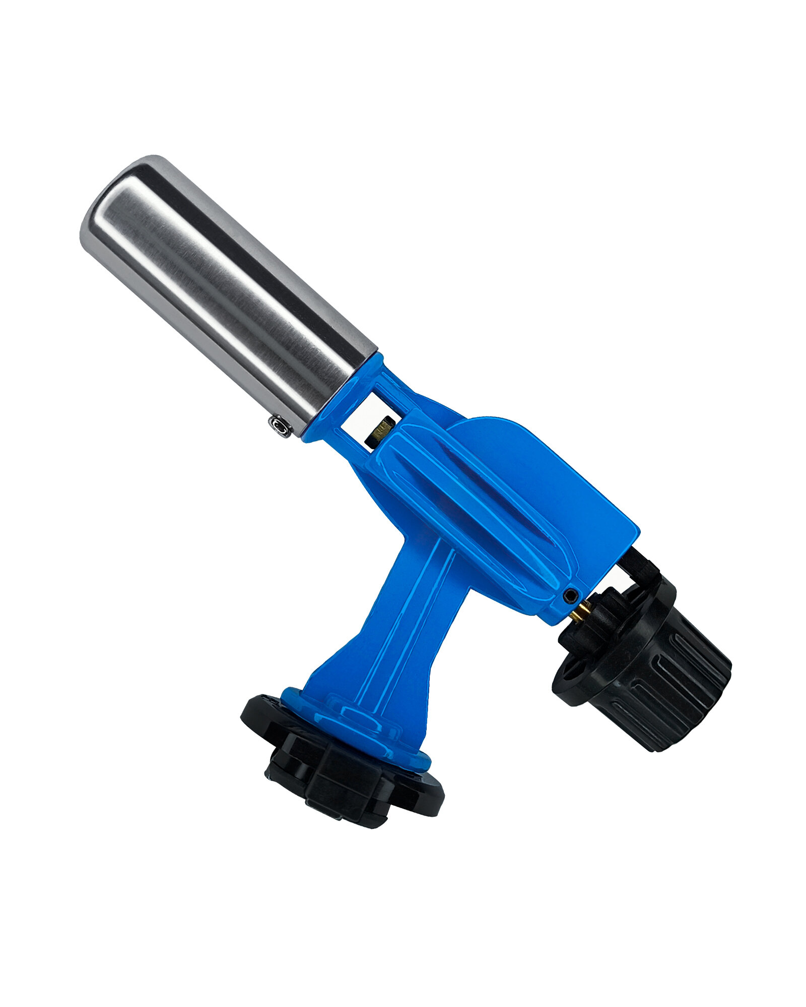 Газовая горелка на баллончик с пьезоподжигом, регулировка пламени, керамическое сопло