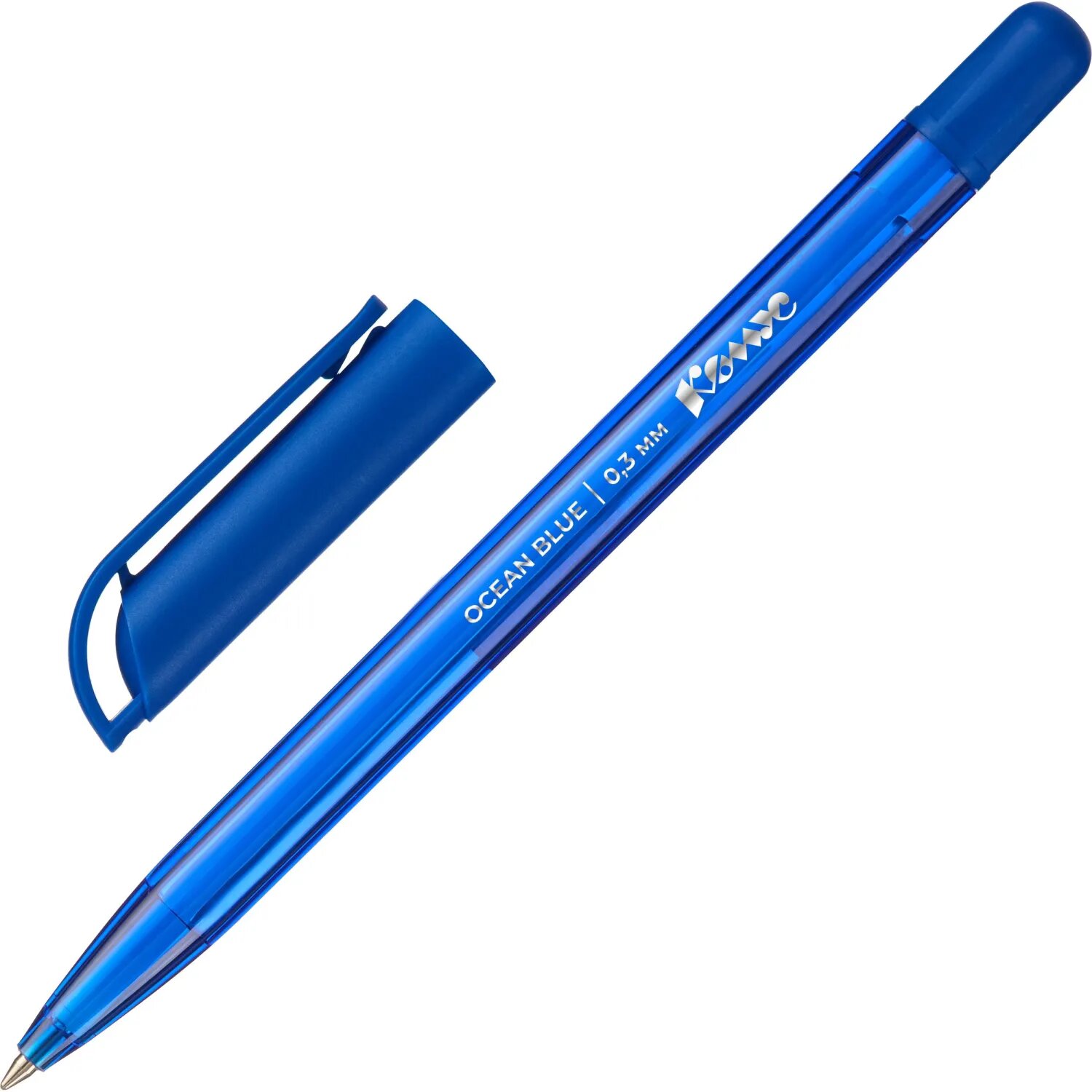 Ручка шариковая неавтомат. Комус Ocean Blue, масл, синий,0.3мм