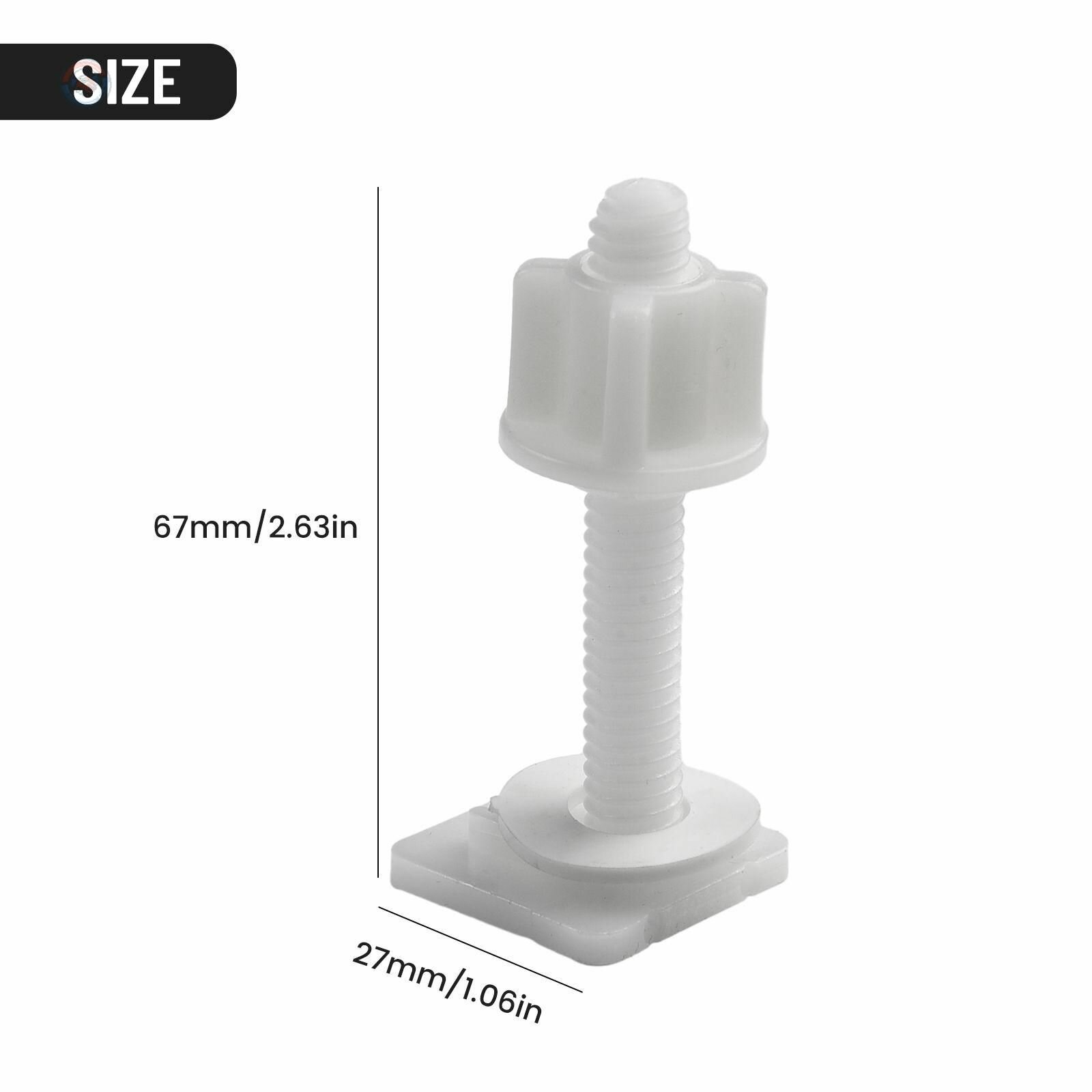 Крепление для крышки унитаза, универсальный комплект пластиковых шпилек и винтов для быстрой замены сломанного крепежа в санузле