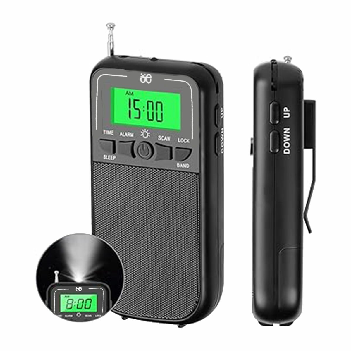 Радиоприемник Walkman, AM/FM, SW, светодиодный фонарик, аварийное, портативное, для кемпинга