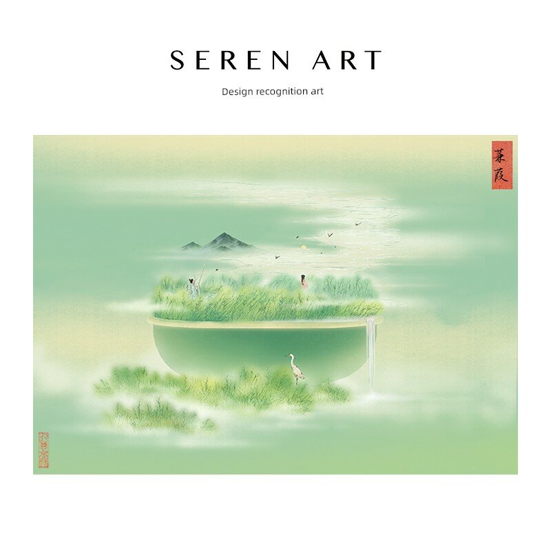 SEREN ART Классическая китайская поэзия: 266-детальный пазл в древнем стиле с художественной вышивкой